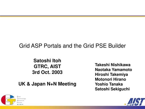 Ppt Grid Asp Portals And The Grid Pse Builder Powerpoint Presentation