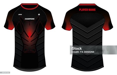스포츠 티셔츠 저지 디자인 플랫 스케치 일러스트레이션 추상 패턴 V 넥 모토크로스 저지 컨셉 축구 크리켓 배구 럭비 E 스포츠 게이밍 유니폼 키트 T 셔츠에 대한 스톡 벡터