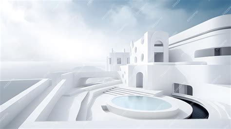 Premium Photo Abstract Architecture Background 3d Render Of Modern Architecture With White