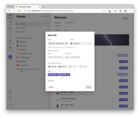 rss feed reader for microsoft edge feeder knowledge base