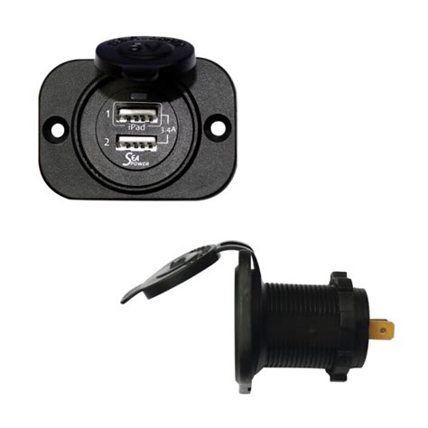 Dual Port Usb Socket 12 24v Dc