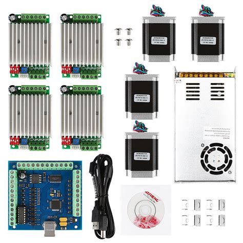 [discontinued] Cnc 4 Axis Kit 4 With Nema23 Stepper Motor And Tb6600 Mot