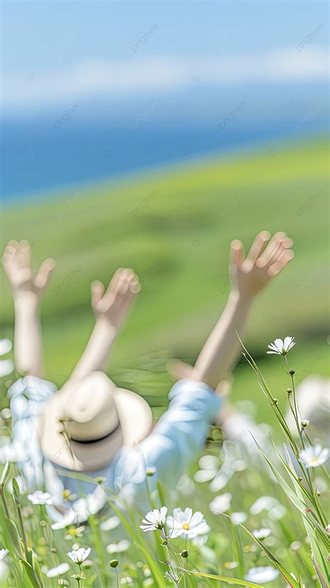 한 무리의 사람들이 현장에 있고 일부는 손을 들고 있습니다 공중 장면은 서로 야외에서 즐거운 시간을 보내는 것처럼 평화롭고 기분이 좋아집니다 배경 배경 화면 및 일러스트