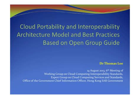Cloud Portability And Interoperability Architecture Model And Best