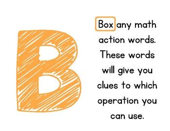 CUBES Word Problem Strategy By Bailee Johnson Teachers Pay Teachers