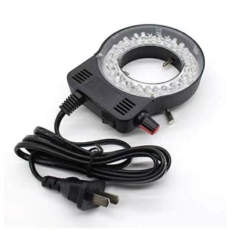 LED燈 顯微鏡環形燈管 內徑63MM 144顆燈珠 LED環形燈 顯微鏡專用光源 放大鏡 工具燈 工作燈 亮度可調 蝦皮購物