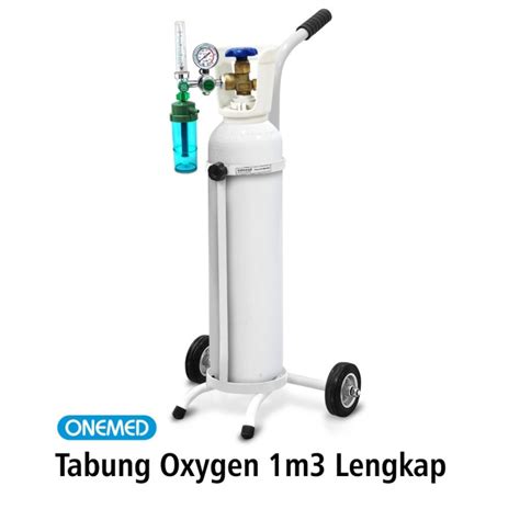 Oksigen 1m3 Lengkap Tabung Oxygen Trolly Regulator Onemed Syaf Unica Indonesia