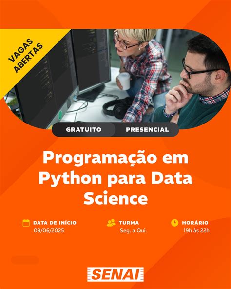 Senai Sto Andre Curso Gratuito Presencial Programação Em Python