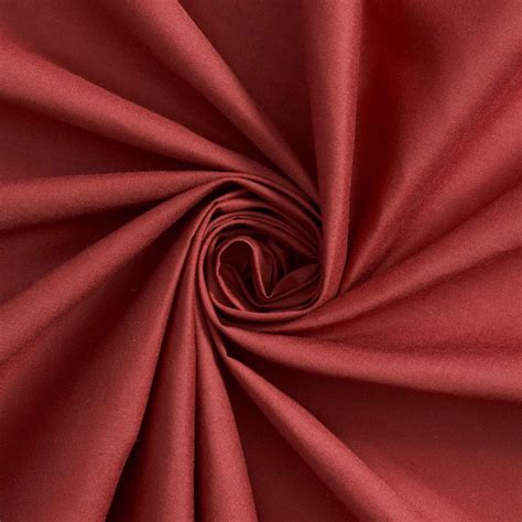 Burgundy Cotton Polyester Broadcloth Fabric Apparel 45 Inches Solid