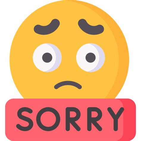 죄송합니다 무료 스마일개 아이콘