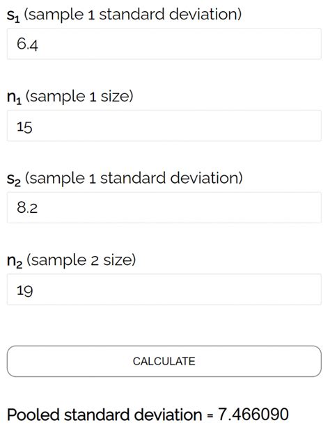 How To Calculate A Pooled Standard Deviation With Example