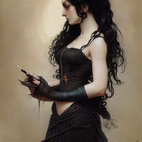 Lexica Portrait Of A Sad Goth Girl With Tattoo Intricate Elegant