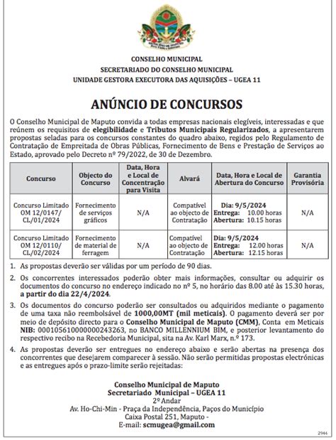 Concurso Para Fornecimento De Serviços Gráficos Fornecimento De