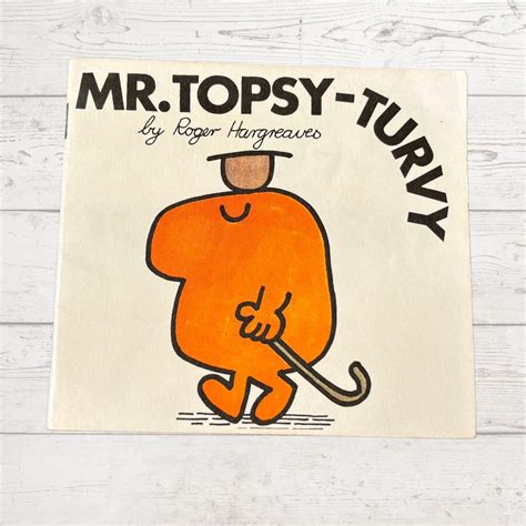 Original Mr Topsy Turvy Book 1972 Vintage Mr Men Book Roger