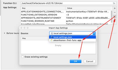 How Configure Azure Function Project In Intellij Pycharm Run Debug Configurations On Mac Stack