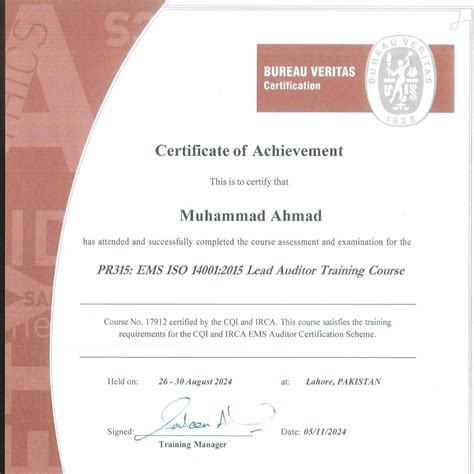 Im Thrilled To Share That I Have Successfully Passed The Iso 14001
