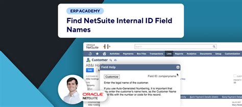 How To Find Netsuite Internal Id Field Names Kolleno