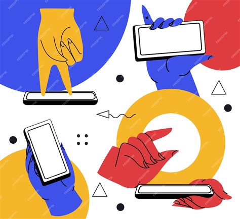 Premium Vector Hands Holding Smartphone Vector Icon Of People Hold Smartphone Or Using Touch