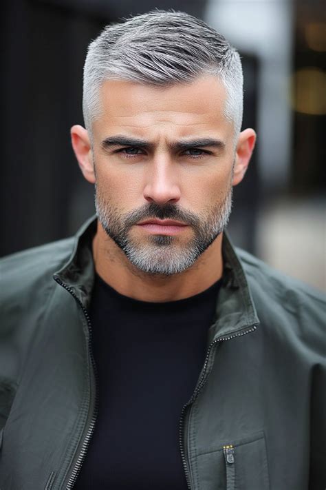The Silver Crop Trendy Short Cuts For Gray Haired Men Grey Hair Men