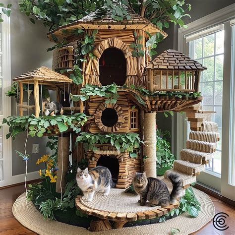 Ecosapiens On Instagram Elevate Your Feline Friends Playtime With The Giant Treehouse