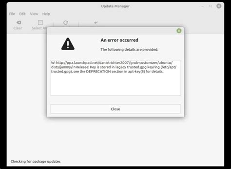Fix Update Manager Refresh Error After Adding PPA In Linux Mint FOSTips