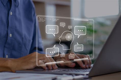 Ai 또는 인공 지능과 채팅gpt 채팅ai 또는 인공 지능과 채팅gpt 채팅스마트 Ai와 채팅하는 젊은 사업가 챗봇 개념 노트북에 대한 스톡 사진 및 기타 이미지 Istock