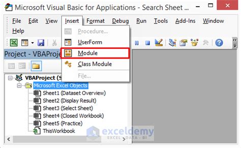 How To Search The Sheet Name With Vba In Excel 3 Examples Exceldemy