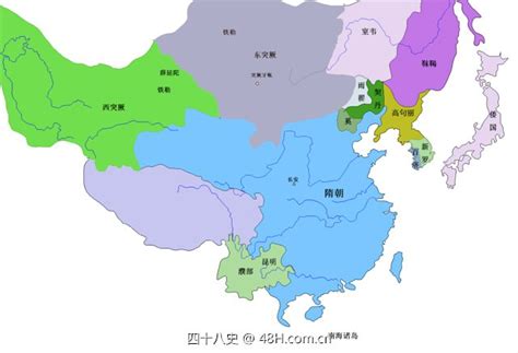 隋朝历史隋朝历史简介隋朝历史人物故事事件隋朝皇帝隋朝地图 四十八史