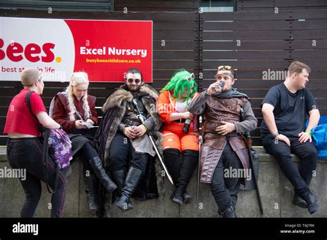 London Uk 25th May 2019 Comic Con Fans On The Second Day Of Mcm
