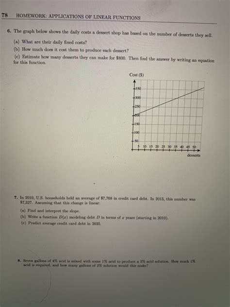 solved homework applications of linear functions 1 joe s