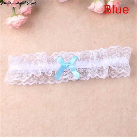 Hot Women Sexy Lingerie Lace Floral Garter Belt Bowknot Leg Loop Wedding Garters Bridal Cosplay