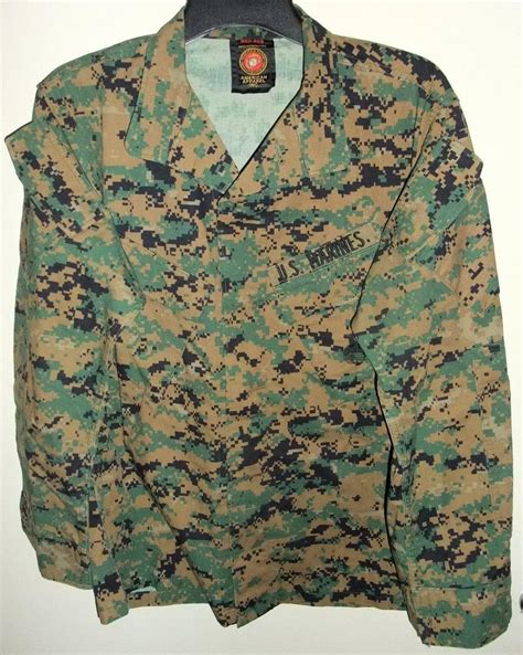 Usmc Us Marine Corps Woodland Marpat Digital Camo Mccuu Jacket Medium