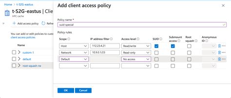 Use Access Policies In Azure HPC Cache Microsoft Learn