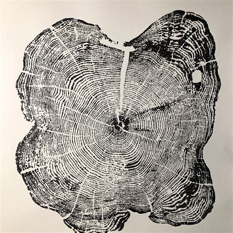 Tree Ring Art Print Etsy