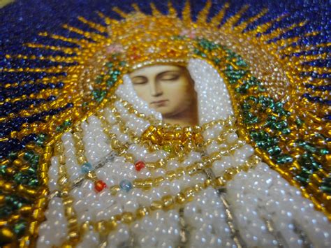 ІКОНИ З БІСЕРУ Остробрамська Ікона Божої Матері