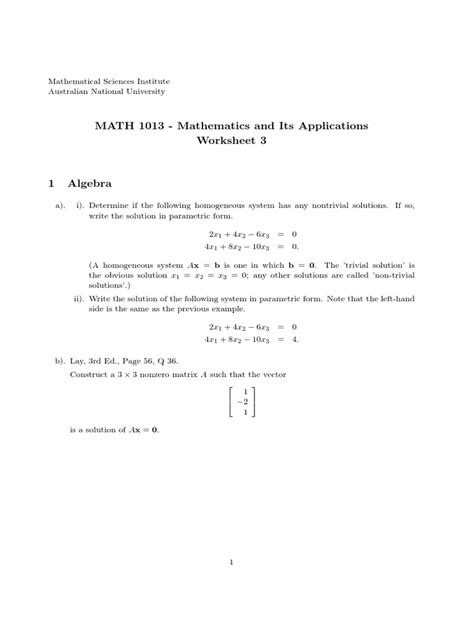 Math1013 Worksheet3 Pdf