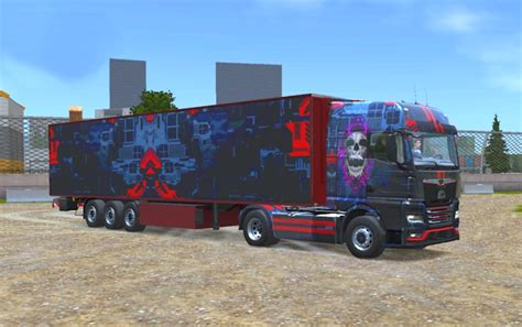 Man TGX Combo Skins SKULL Truckers Of Europe Skins