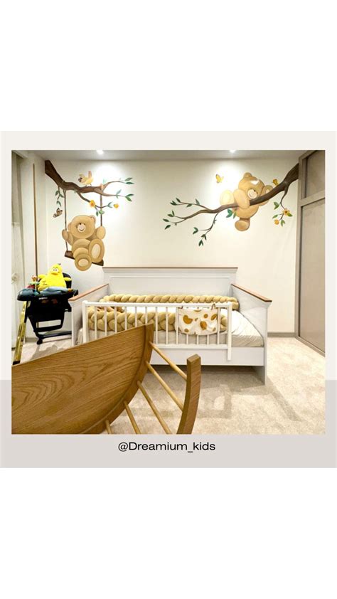 ‎نقاشی دیواری اتاق کودک دیزاین دیوار اتاق کودک سیسمونی‎ ‎نقاشی جون اتاقه روح اتاق و واقعا