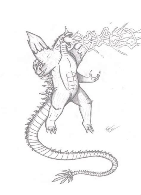 Drawing SpaceGodzilla By King Edmarka OurArtCorner