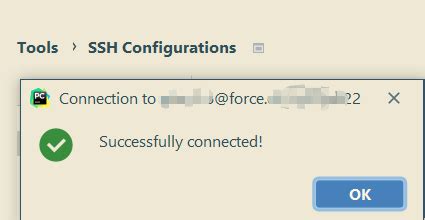 Failed To Connect To The Remote Server In The Deployment After Successfully Setting Up Ssh