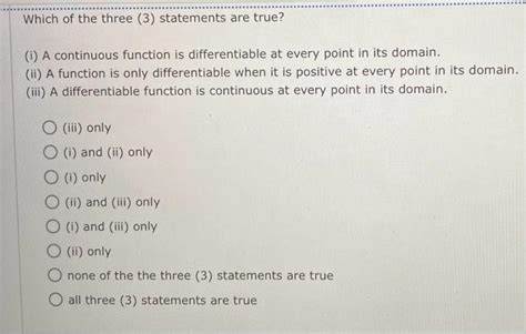 Solved I A Continuous Function Is Differentiable At Every Chegg