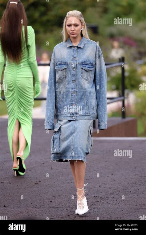 Gigi Hadid Wears A Creation For The Givenchy Ready To Wear Spring Summer Fashion Collection