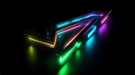 Ui Ux 인터페이스에 대해 어두운 빛나는 기호 3d 렌더링된 오른쪽 화살표 네온 아이콘 다음 버튼 화살표 버튼 다음