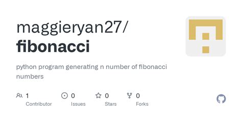 Github Maggieryan27fibonacci Python Program Generating N Number Of