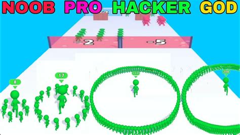 Circles Run In NOOB VS PRO VS HACKER VS GOD YouTube