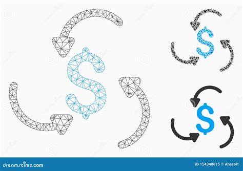 Money Swirl Vector Mesh 2d Model And Triangle Mosaic Icon Stock Vector Illustration Of Icon