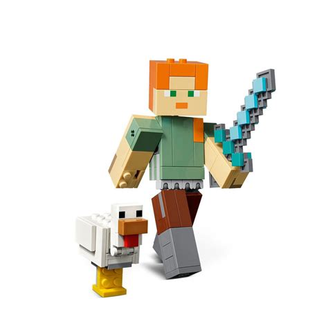 Confira Lego Minecraft Alex Gigante E Galinha 21149 Rihappy Ri