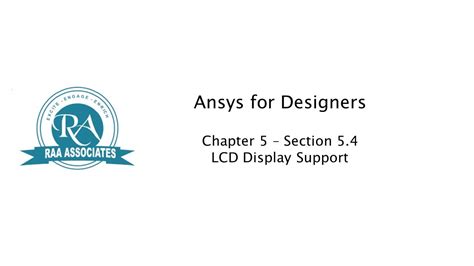 Ansys Chapter 5 Section 5 4 Youtube