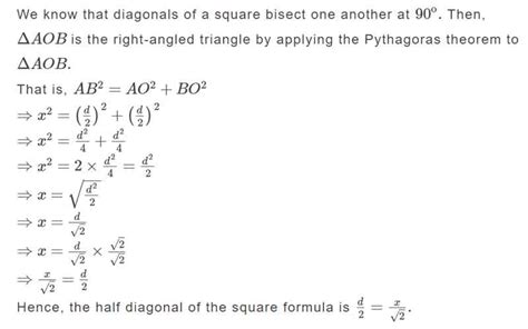 Diagonal Of A Square Formula TRUNG TÂM GIA SƯ TÂM TÀI ĐỨC HOTLINE