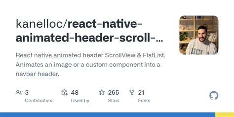 Github Kanellocreact Native Animated Header Scroll View React Native Animated Header